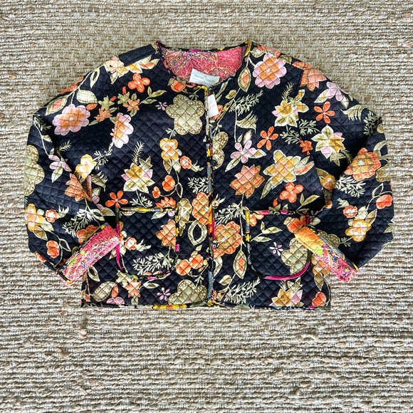 Sacred Threads | Jackets & Coats | Vintage Sacred Thread Floral Quilted ...